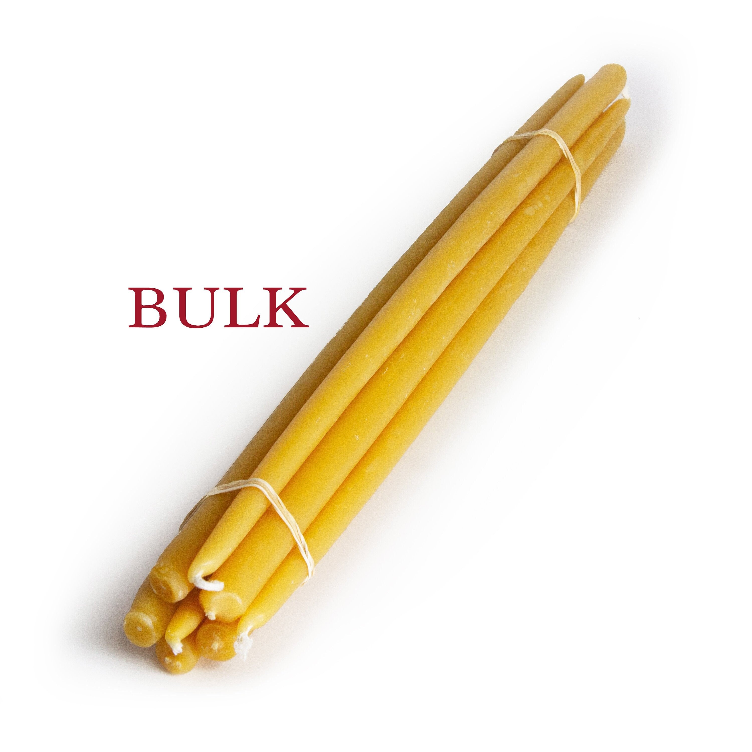15 Lb - 17" Beeswax candles - 9/16" Base (#5's) – St. John’s Monastery Shop